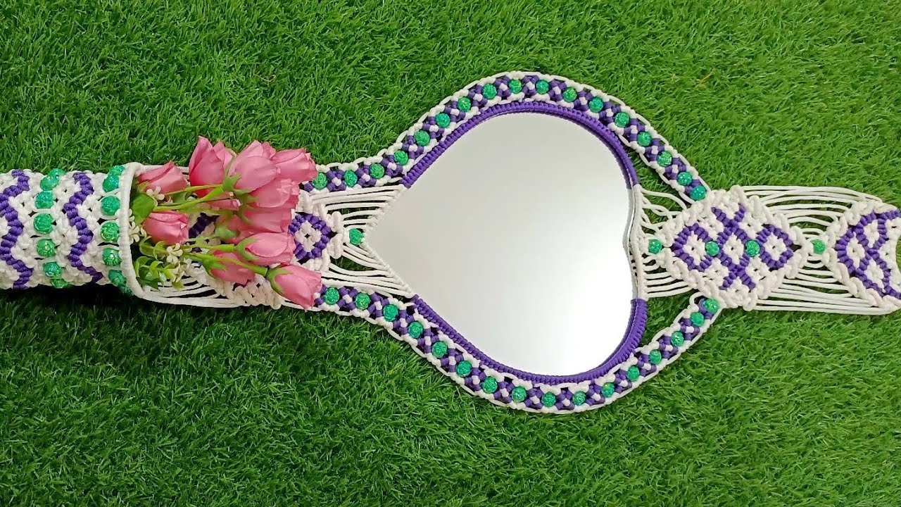 Macrame Heart ️Shap Mirror Jig♒jack Design |Tutorial Hand Crafted ...