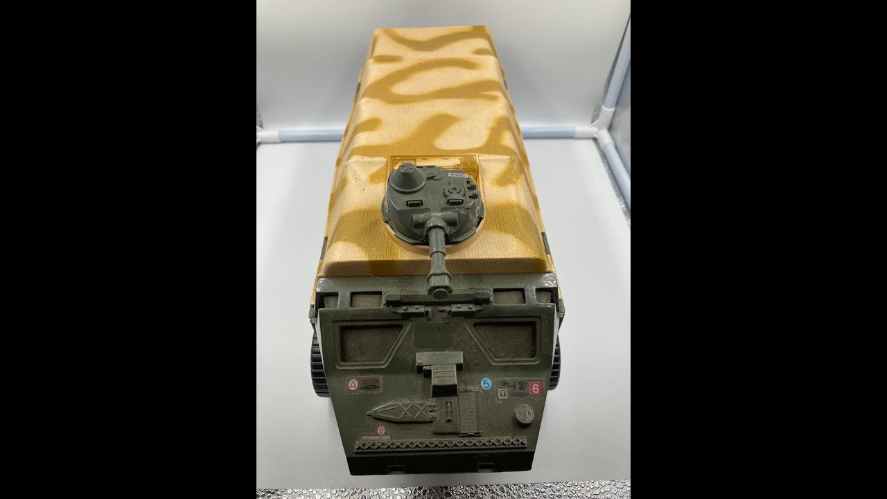 1983 Hasbro GI Joe Amphibious Personnel Carrier Vehicle APC Toy Demo ...