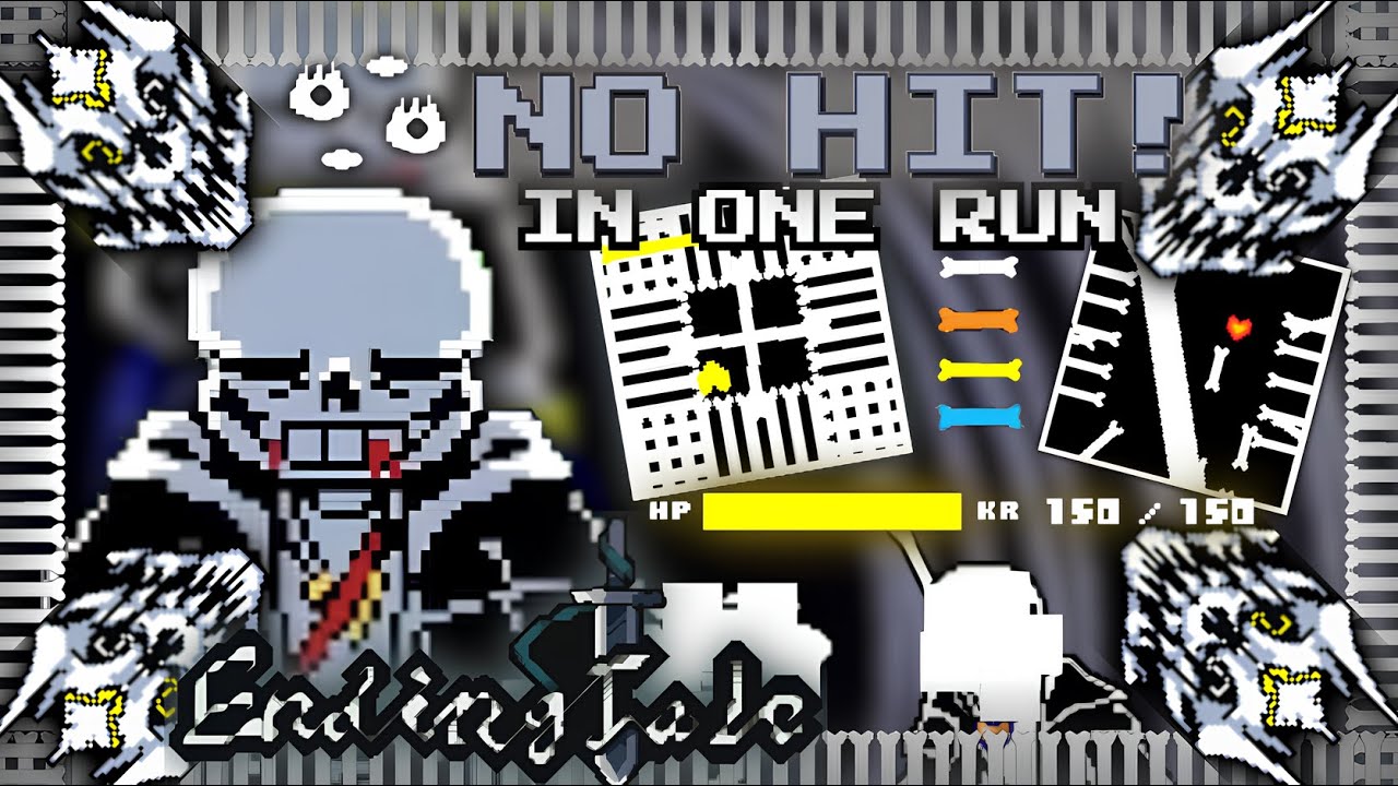 (FIRST EVER) Endingtale No hit Phase 1 + Phase 2 IN ONE RUN - YouTube