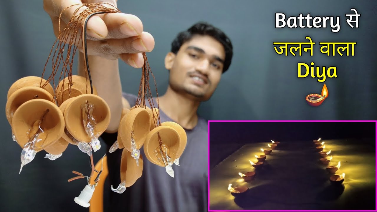 How To Make Diwali Lights At Home | मिट्टी के दिया से Amazing Diwali ...