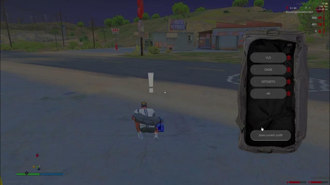 Fivem Script Outfit Bag [esx Qb] Seven213 Youtube