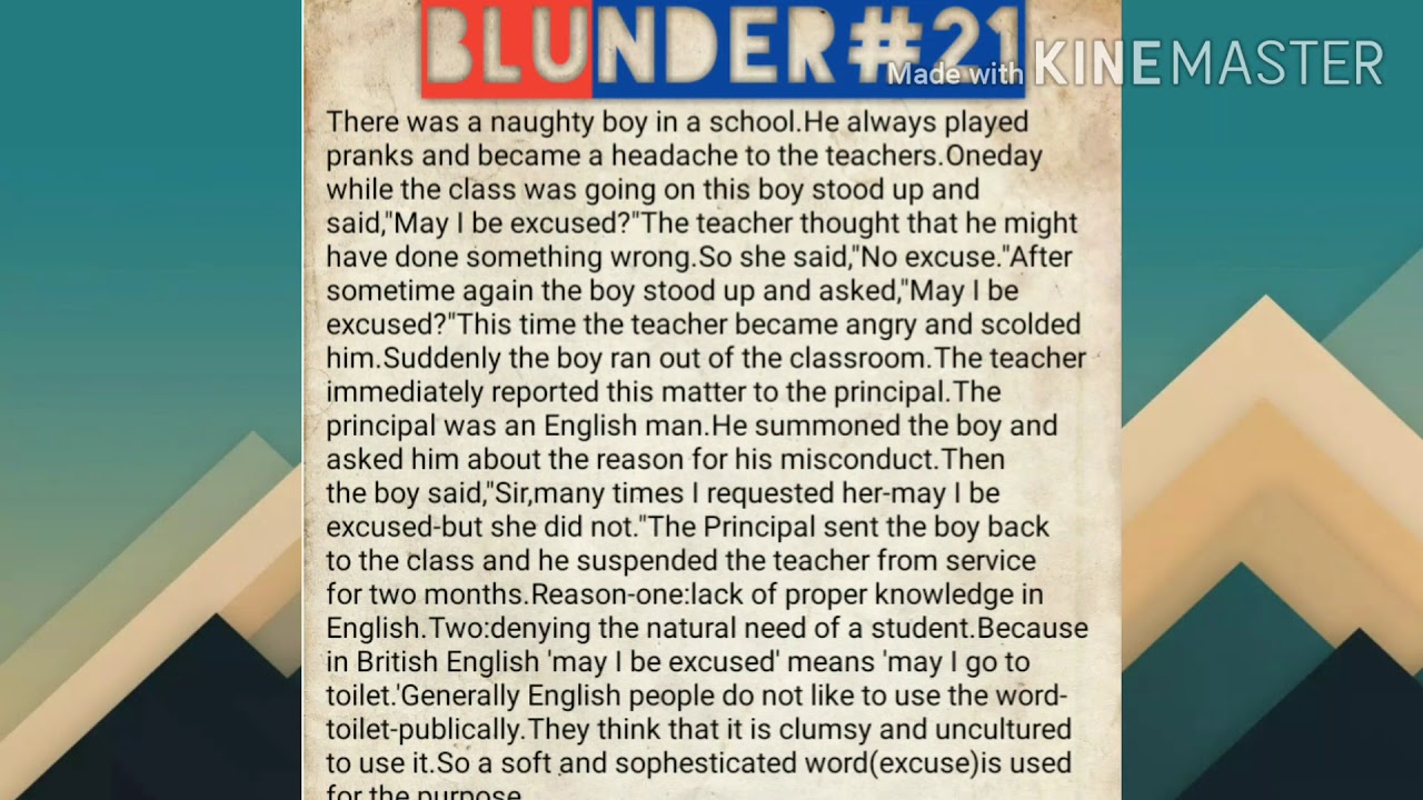 English blunders part 11 - YouTube