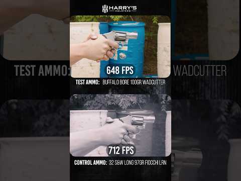 S&W 632UC: 32 S&W Long Buffalo Bore 100gr Wadcutters(incorrect)