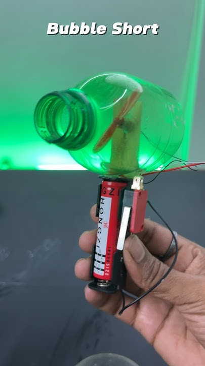 DIY Bubble Machine Making Using a Bottle and Quadcopter Motor! #shorts #dcmotor - YouTube