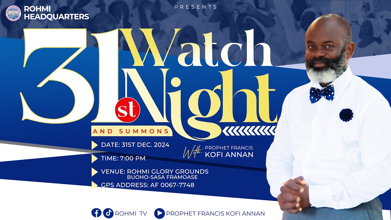 31ST WATCH NIGHT || 31ST DECEMBER 2024 - YouTube