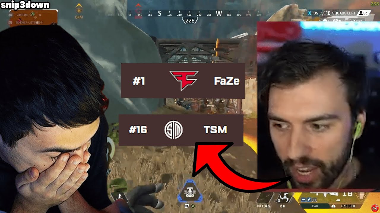 FaZe Snip3down speaks out on why TSM is NOT doing well in ALGS Pro ...