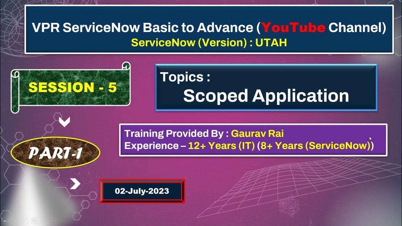 Session -5 (Part-1) | Application Scope - Create Scoped Application ...