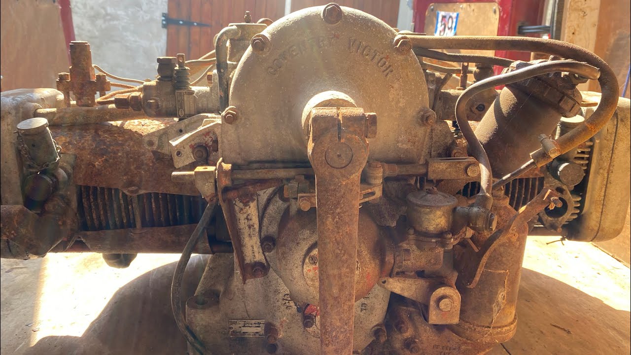 HD/A2 1932 Coventry Victor diesel engine with a cold start Ether ...