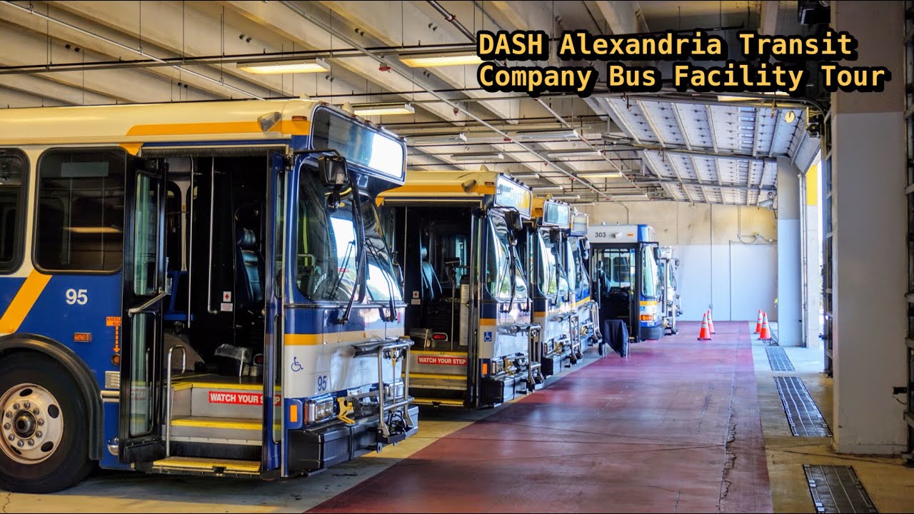 DASH Alexandria Transit Company Bus Facility Tour #1 - YouTube