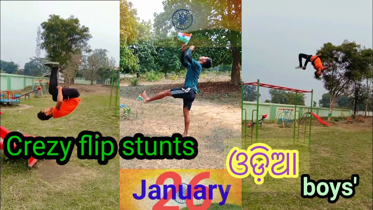 Crezy flip stunts ଓଡ଼ିଆ boys// flip public ️🔥ll Best Flips// stunt # ...