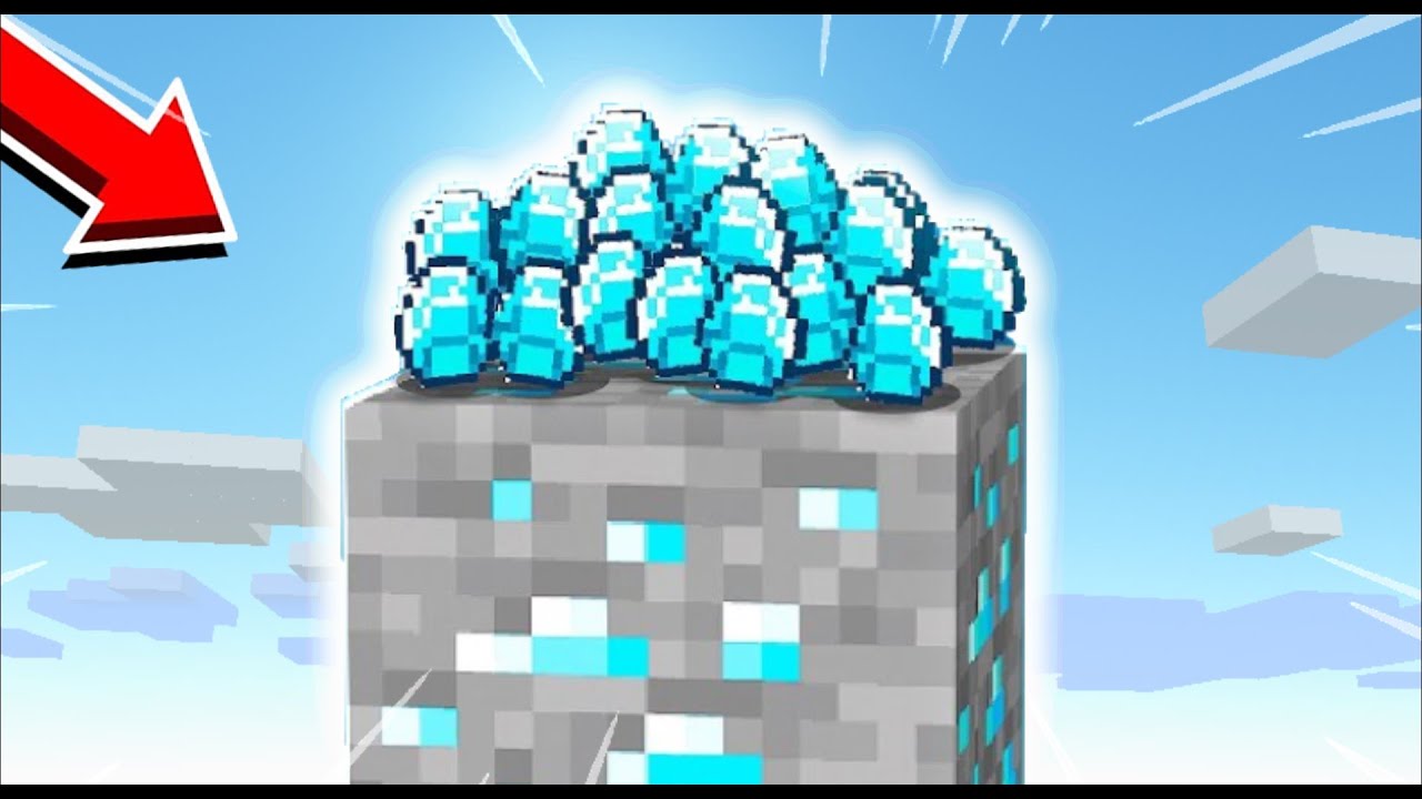 FINDING DIAMONDS IN ONE BLOCK MINECRAFT / ONE BLOCK CHALLENGE WITH ...
