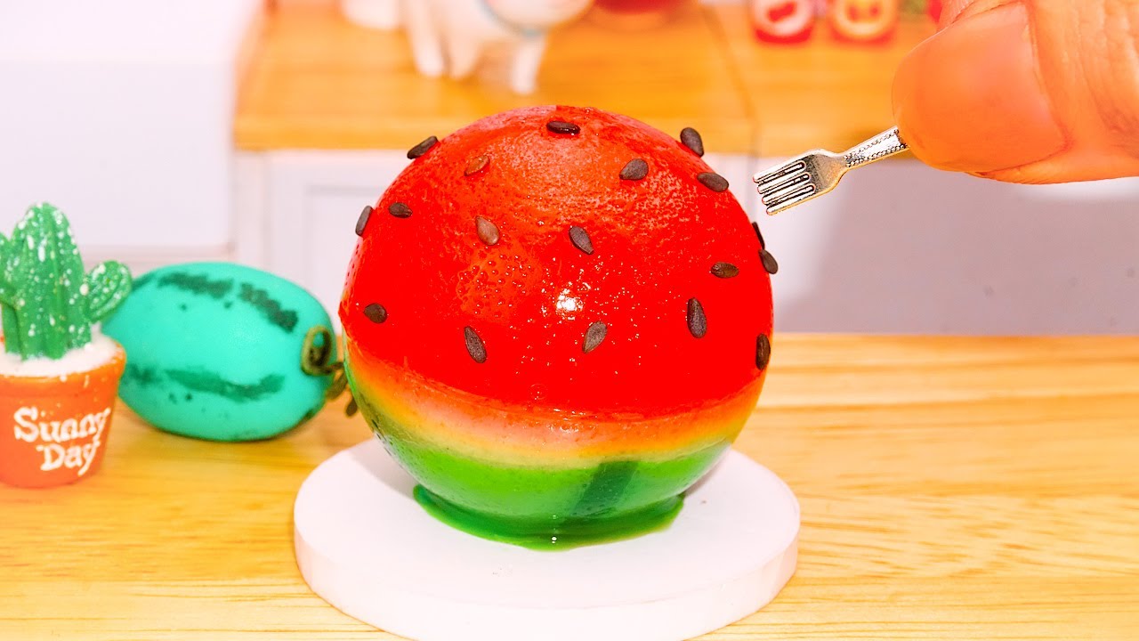 Make an identical watermelon cake - cake wings - YouTube