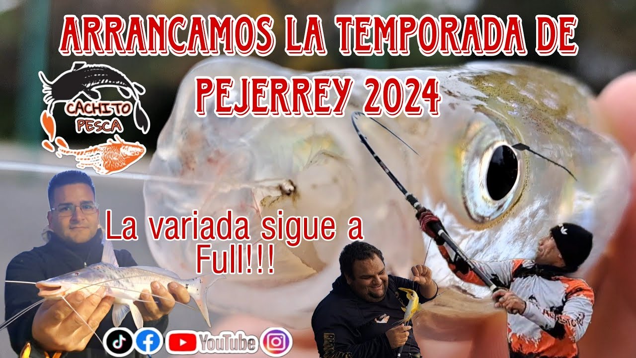 Pesca de Pejerrey en Punta Lara CACHITO PESCA 95 - YouTube