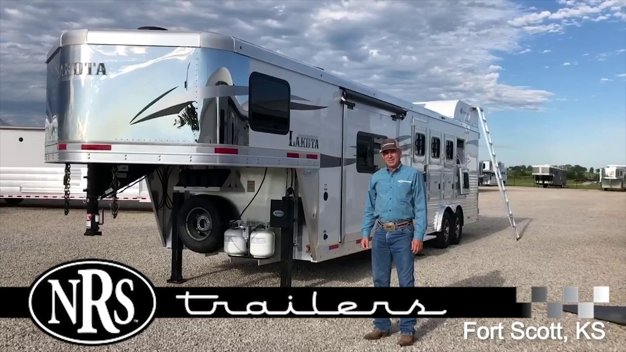 NRS Trailers - 2020 Lakota 4 Horse 11' Living Quarters Trailer with ...