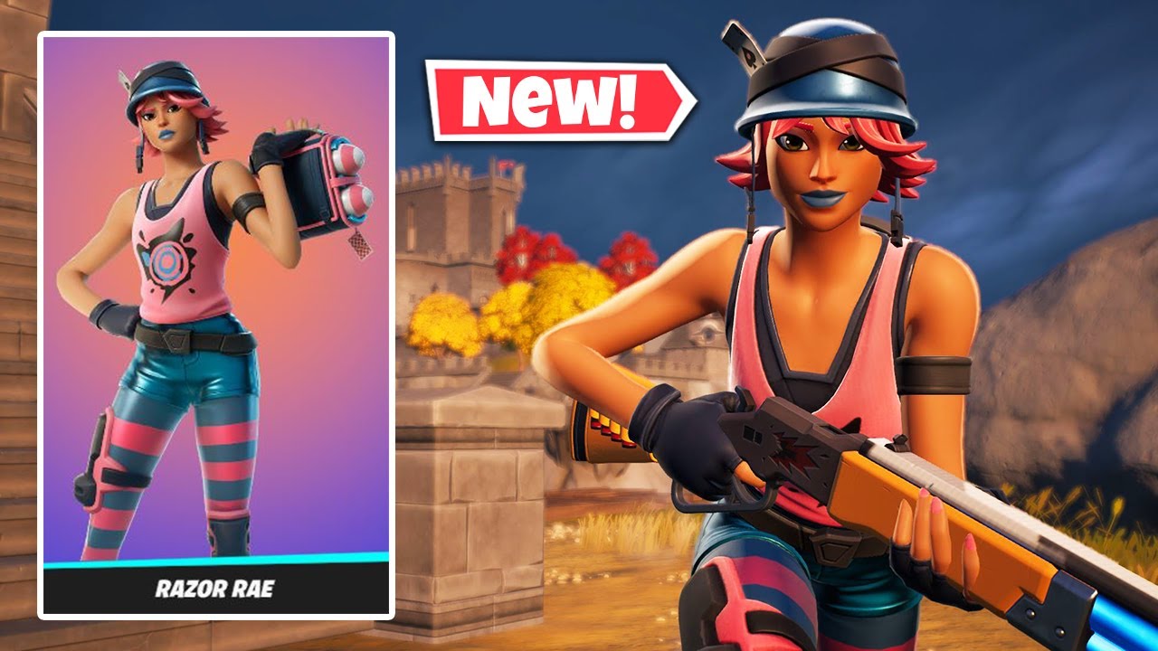New Razor Rae Skin In Fortnite! (Gameplay & Review) - YouTube