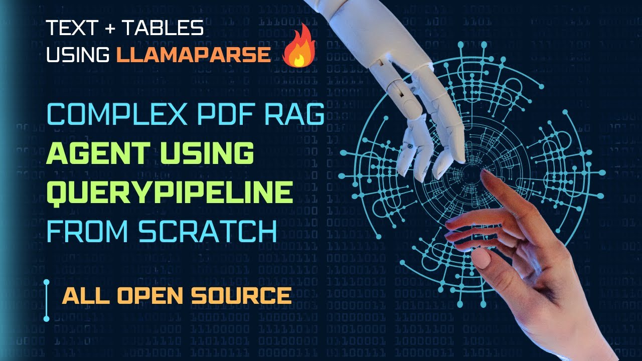 Multiple Complex Pdf Rag Agent Using Querypipeline From Scratch Llamaparse Open Source