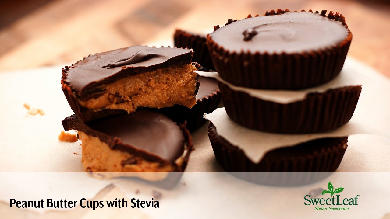 Peanut Butter Cups with Stevia - YouTube
