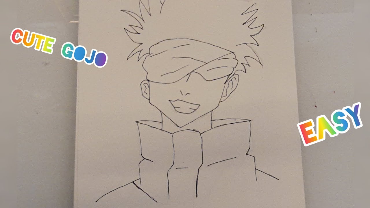 Gojo Drawing Tutorial || How to draw Gojo with Watercolour. - YouTube