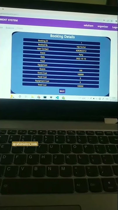 Online Event Management System Project In Java Spring Boot #shorts ...