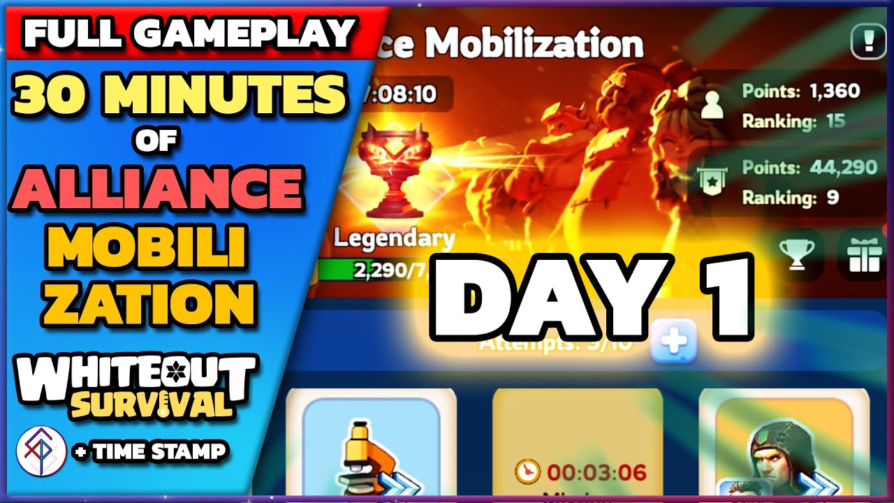 Whiteout Survival - Alliance Mobilization Missions [Legendary Tier ...