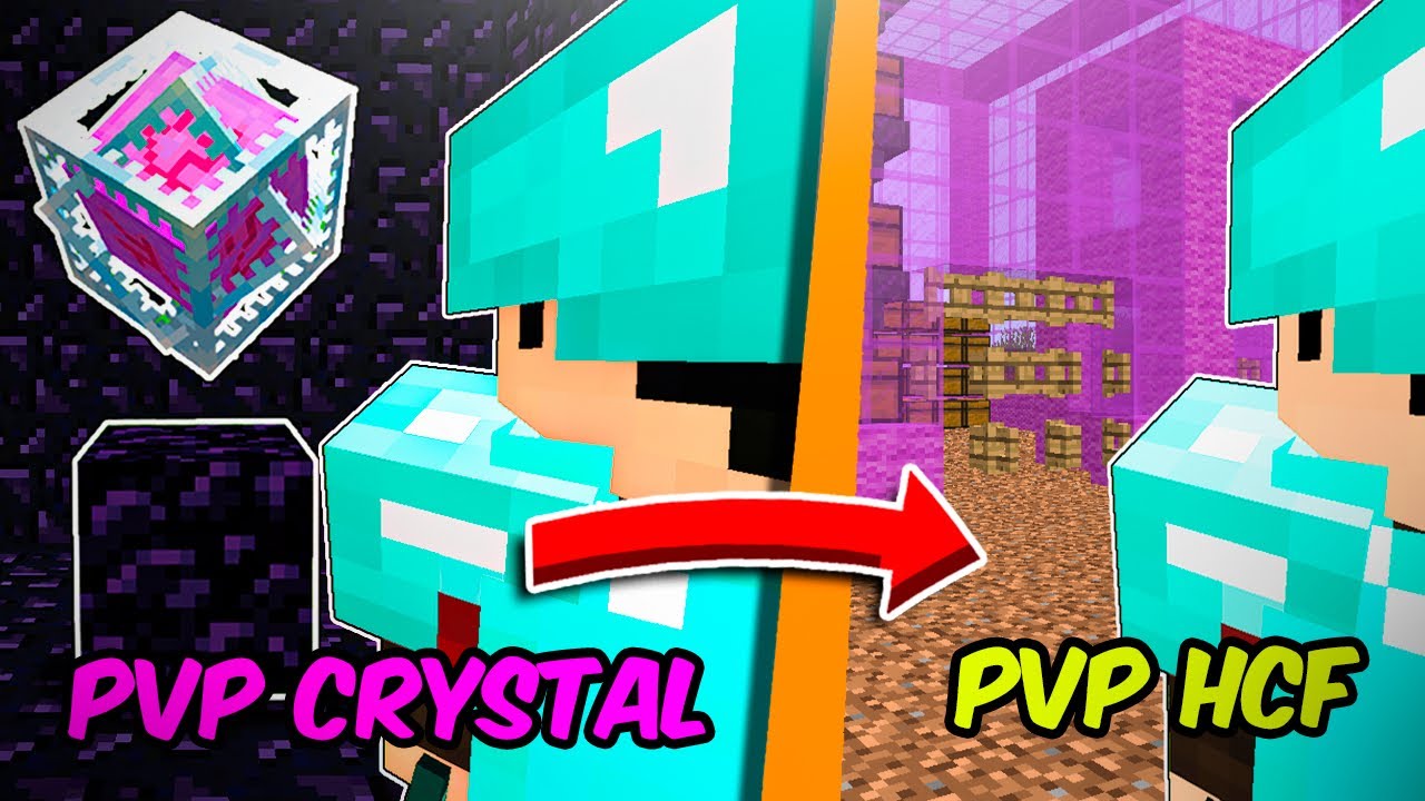 INVITE a un JUGADOR de CRISTAL PVP a JUGAR HCF *1.19 vs 1.8* - YouTube