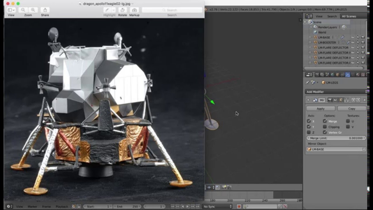 3d Lunar Lander Model