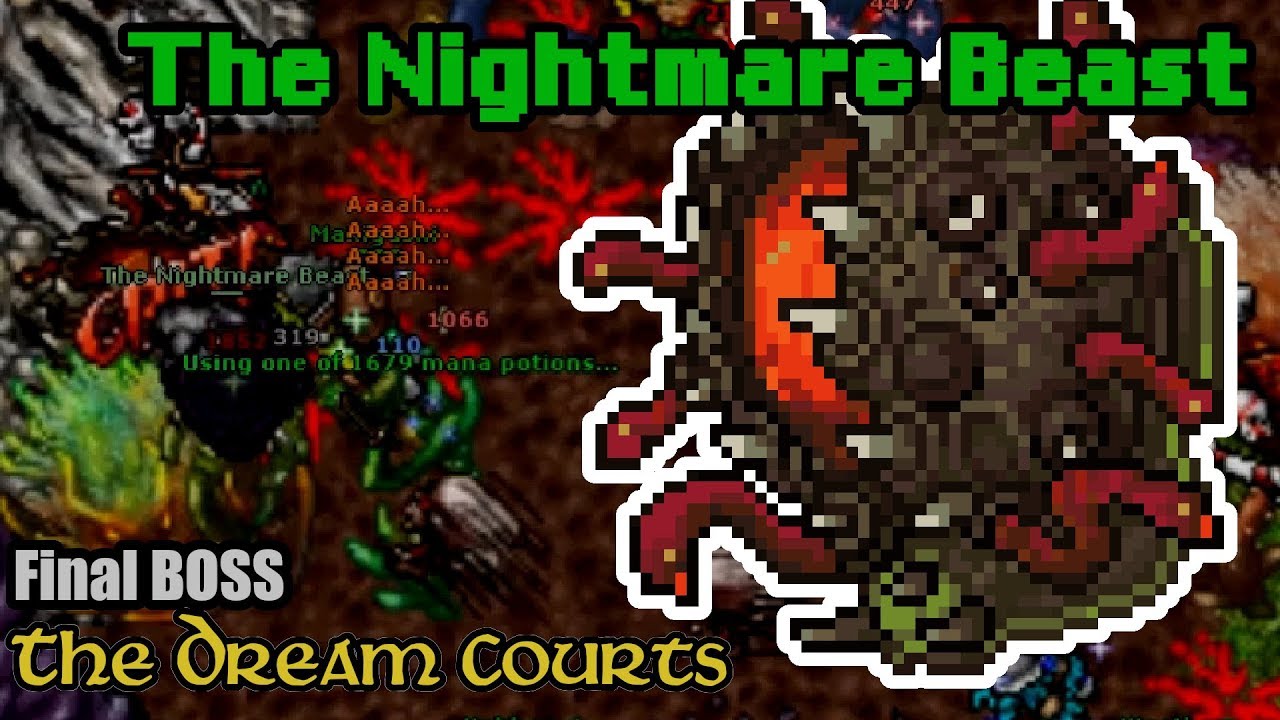 The Nightmare Beast - The Dream Courts FINAL Boss - Tibia - YouTube