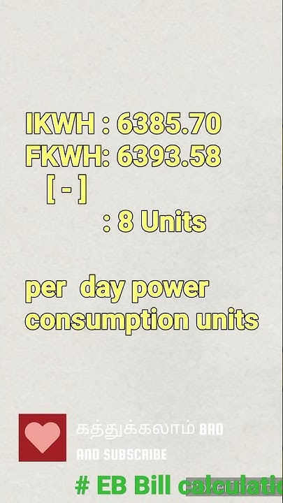 # How to calculate EB bill #TNEBbilltamil#How to #tneb# ...