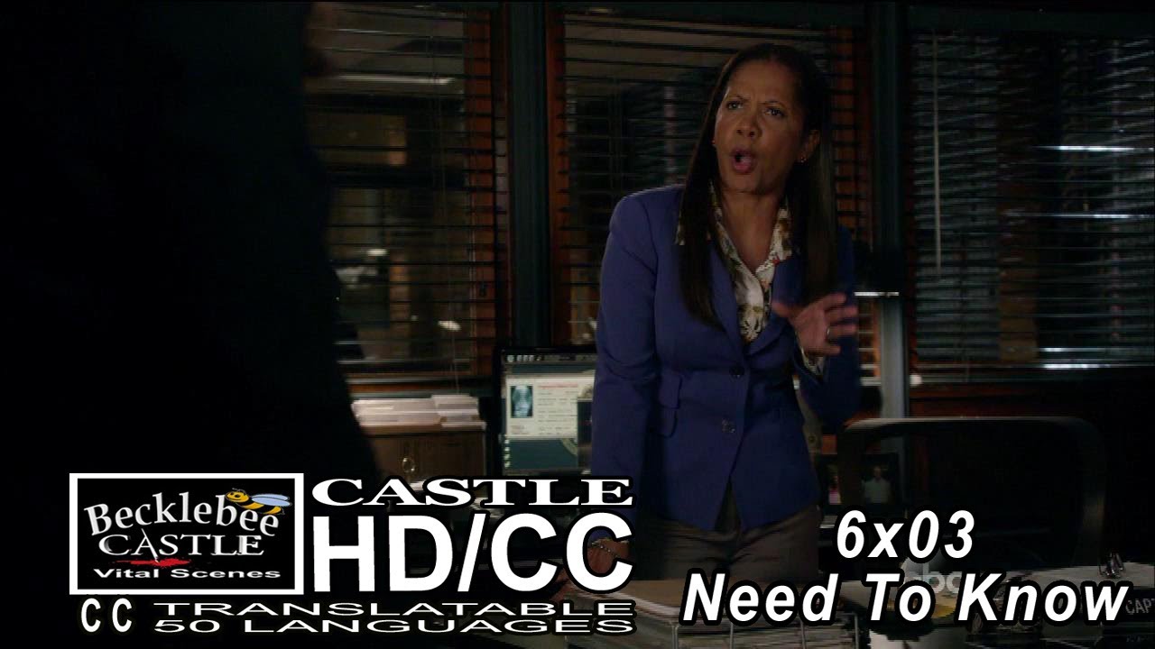 Castle 6x03 "Need To Know" Captain Gates Speaks The Truth To Beckett ...