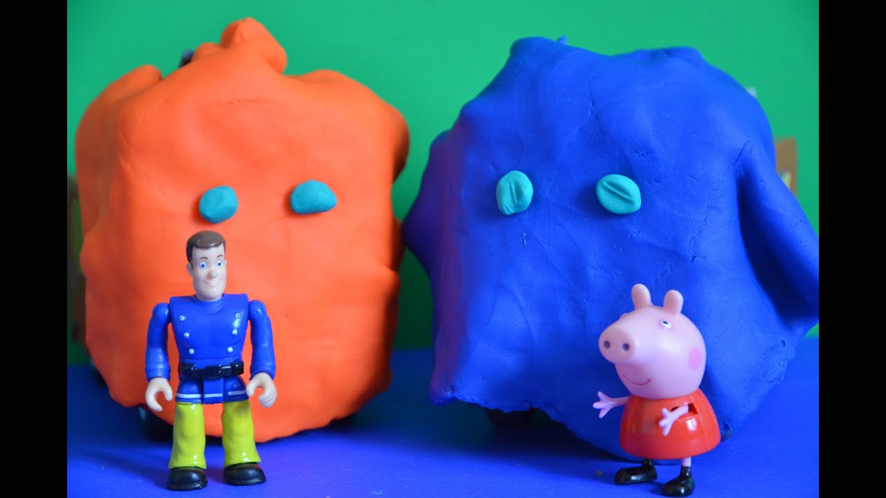 Play Doh Surprise Fire Engines Fireman Sam Episode Peppa Pig Episode ...
