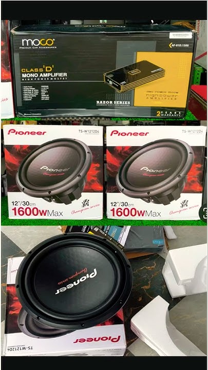 moco 1500 mono amplifier | pioneer 1212d4 subwoofer #shorts #shortsfeed #shortsviral # ...