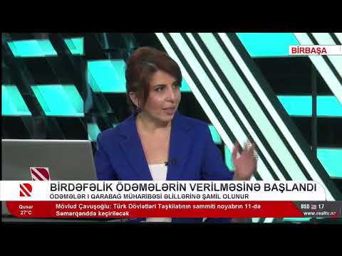 Anar Kərimov Real TV-nin “Real İntervyü” verilişində birdəfəlik ödəmələrin təyinatından bəhs edib.