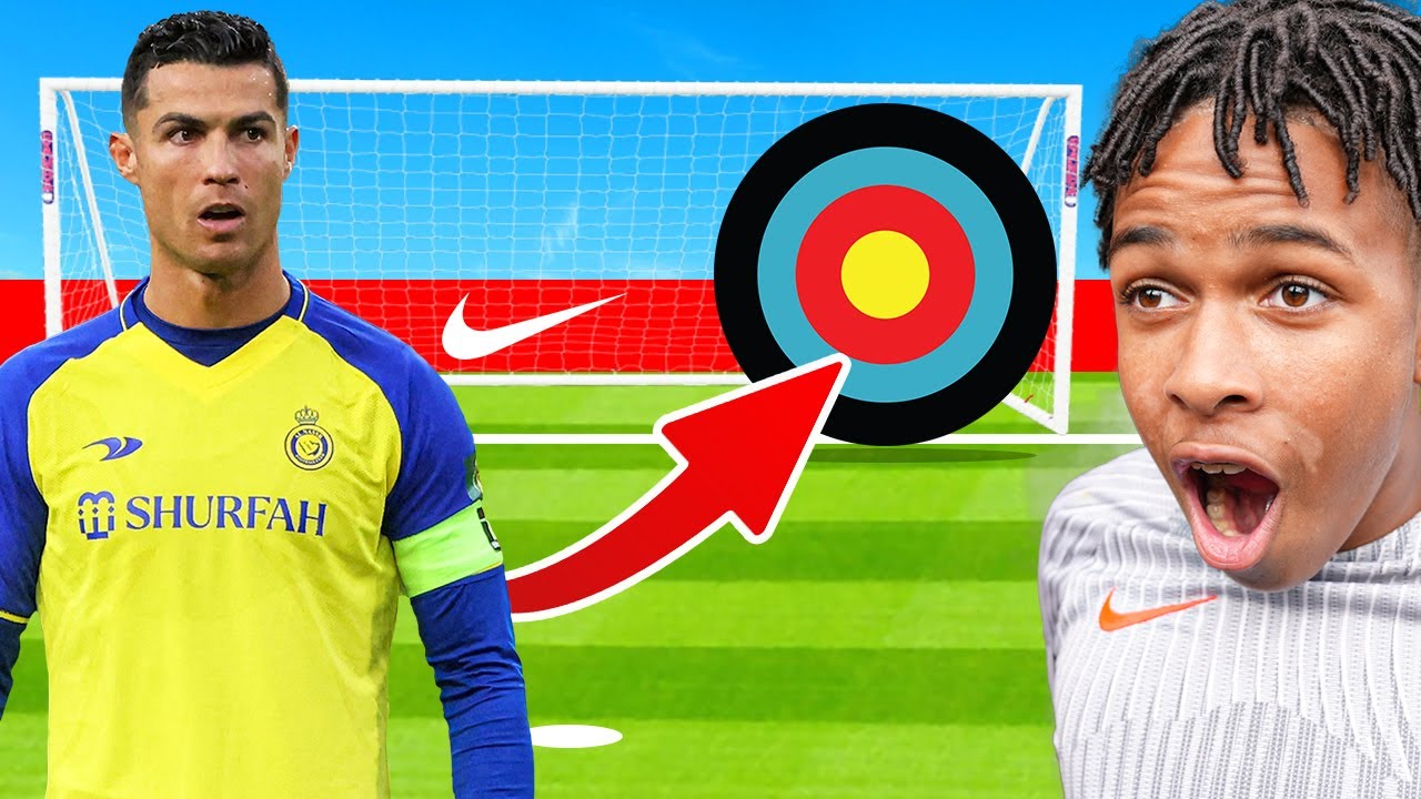 RONALDO FOOTBALL TARGET CHALLENGE vs FAMILY - YouTube