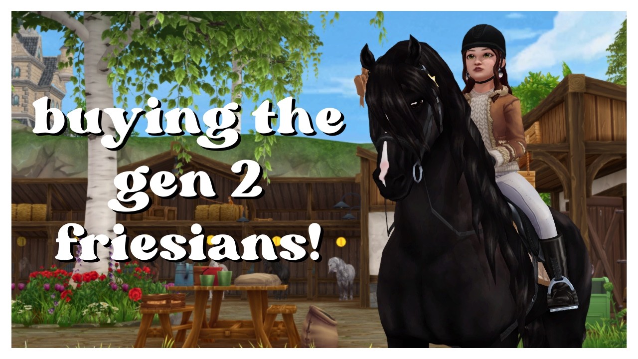 Buying The Gen 2 Friesians Before They Retire :( | Star Stable Online ...