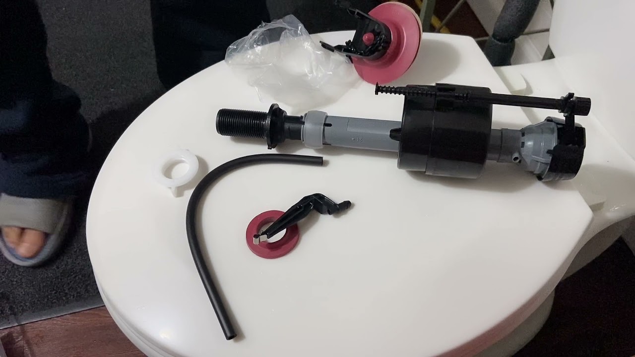 Como remplazar una bomba. De llenado Dañada de el inodoro. (Baño) - YouTube