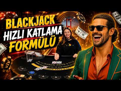 BLACKJACK HIZLI KATLAMA FORMÜLÜ! ŞANS BİZDEN YANA  #blackjack #blackjackvideo #keşfet