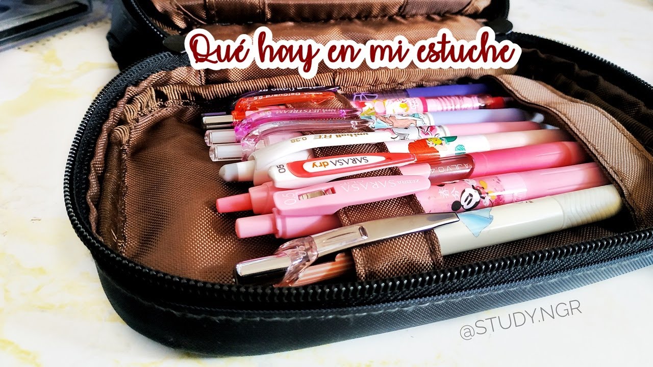 ¿Que hay en mi estuche? / @study.ngr - YouTube