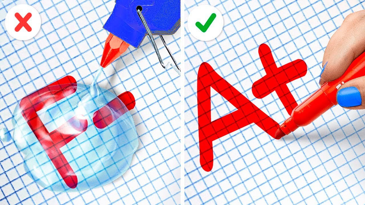 SUPER CLEVER SCHOOL TRICKS 📝 Cheating Hacks And Funny School Moments by ...