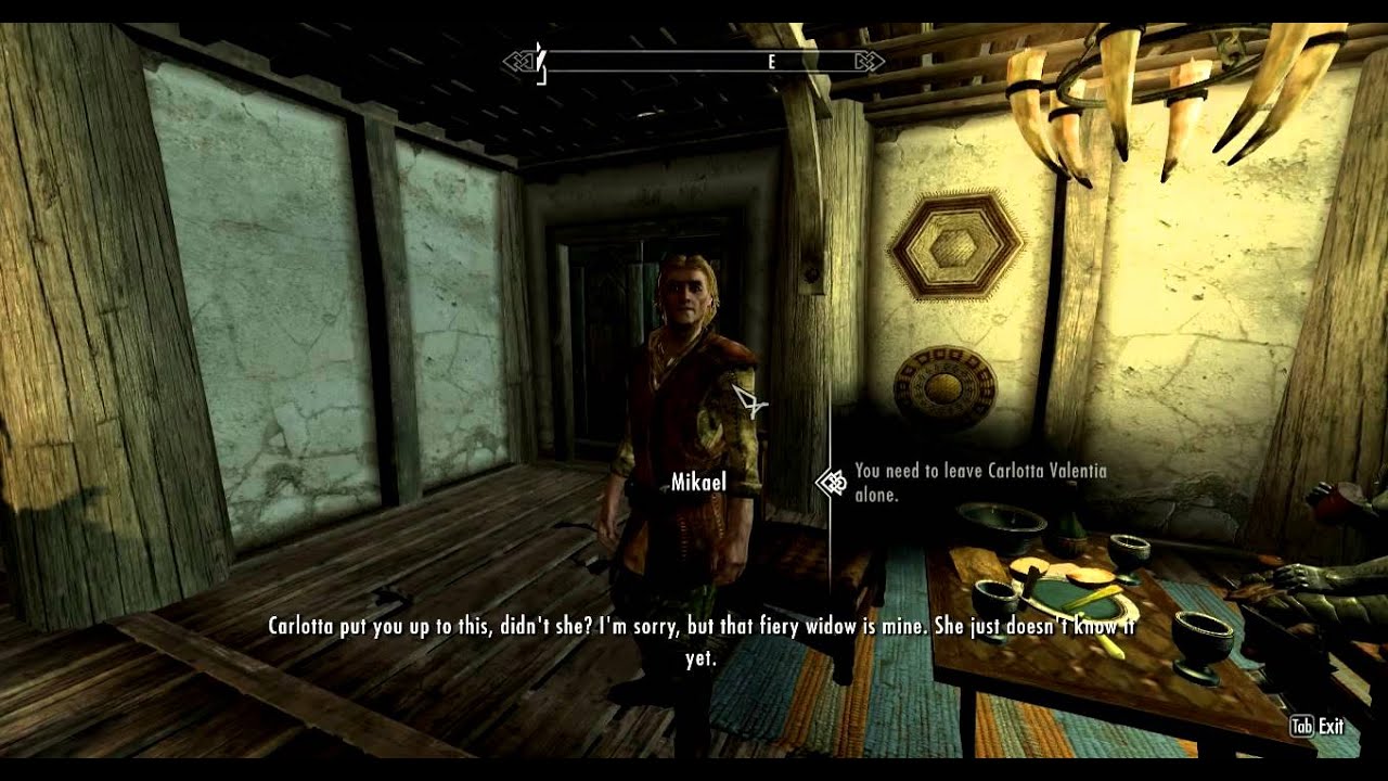 The Elder Scrolls V: Skyrim - Brawling in an inn - YouTube