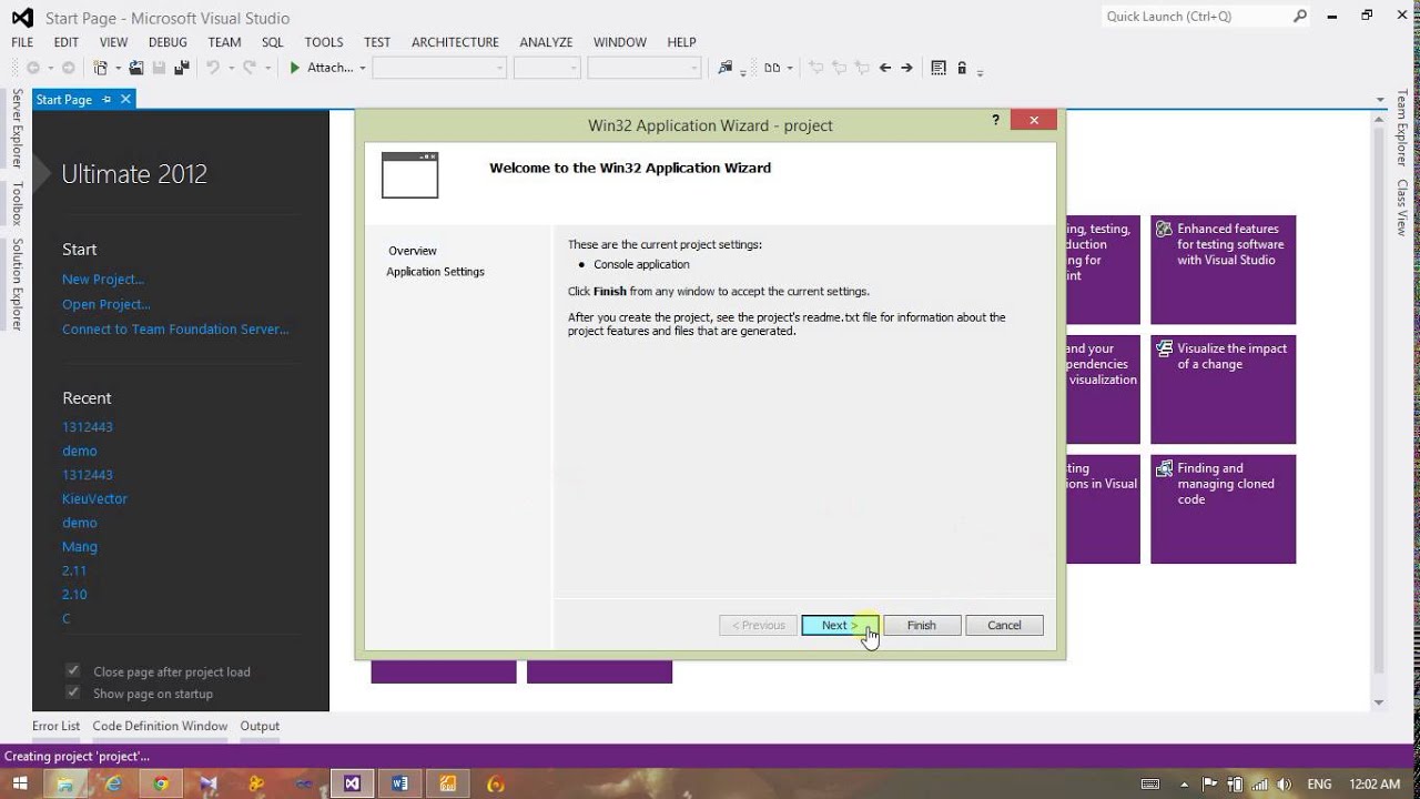 Bắt đầu với Visual Studio 2012 - YouTube