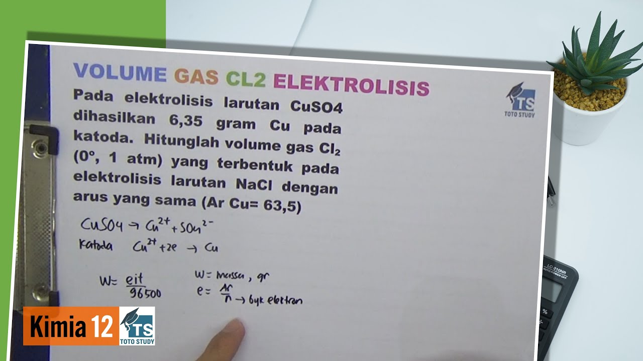 Volume Gas Cl2 Elektrolisis - YouTube