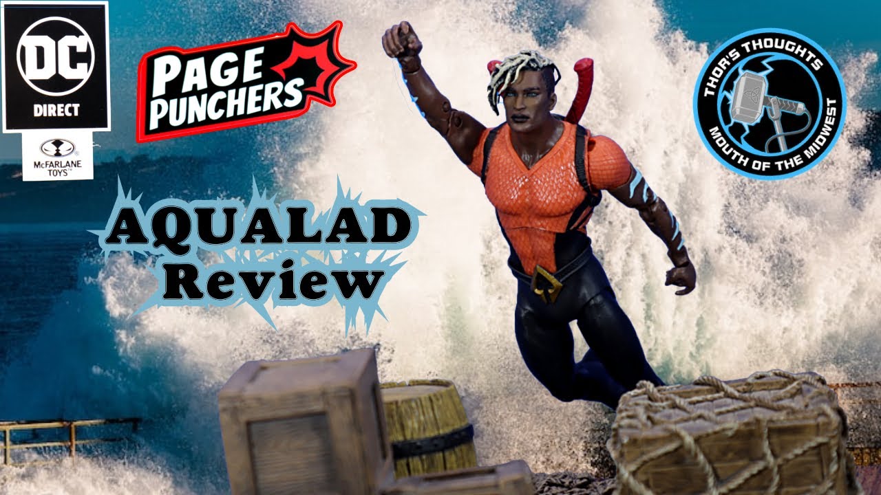 AQUALAD 7″ FIGURE WITH AQUAMAN COMIC (PAGE PUNCHERS) McFarlane Toys DC ...