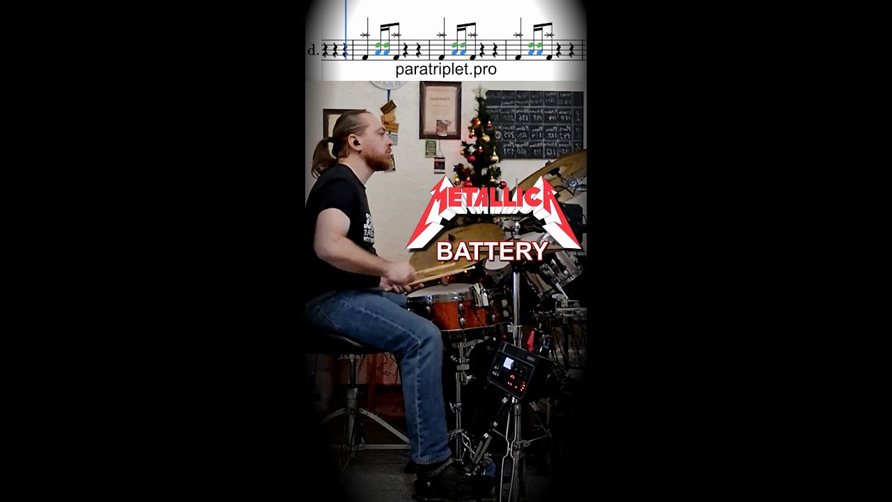 How to play Metallica "Battery" on drums - YouTube