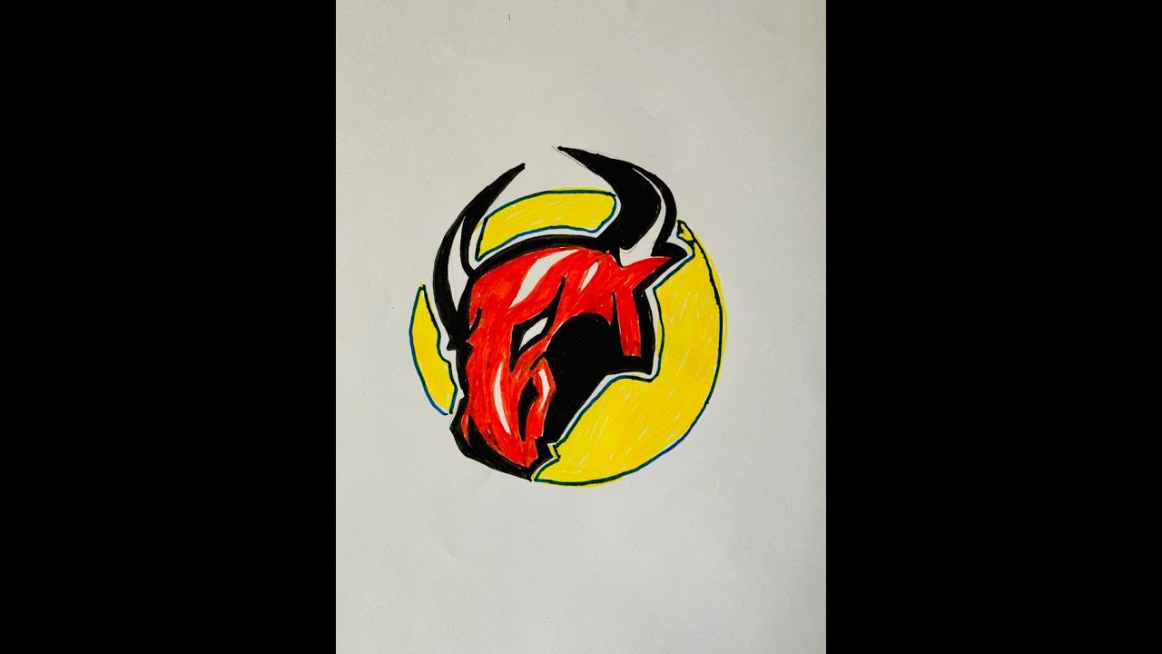 How to draw Red Bull Color sketch pen art - YouTube