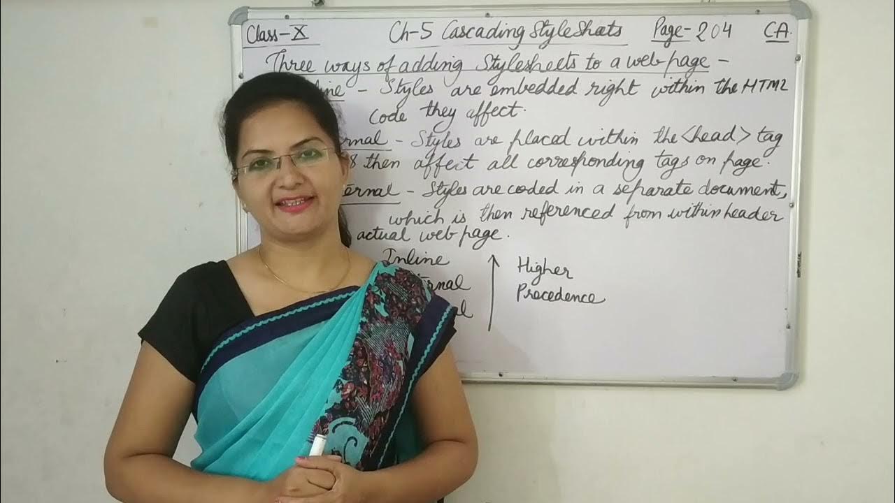 CBSE | Computer Application | Class-10 | Ch-5 Cascading Stylesheets (CSS) Part-3 - YouTube
