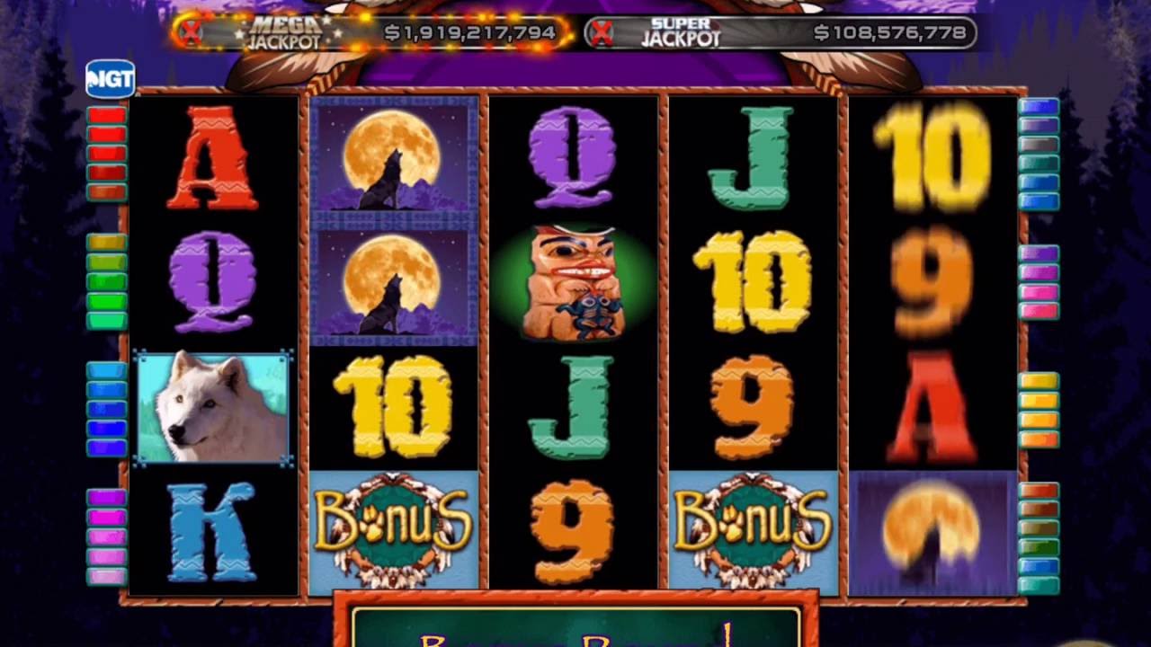 WOLF RUN Video Slot Game with a FREE SPIN BONUS - YouTube