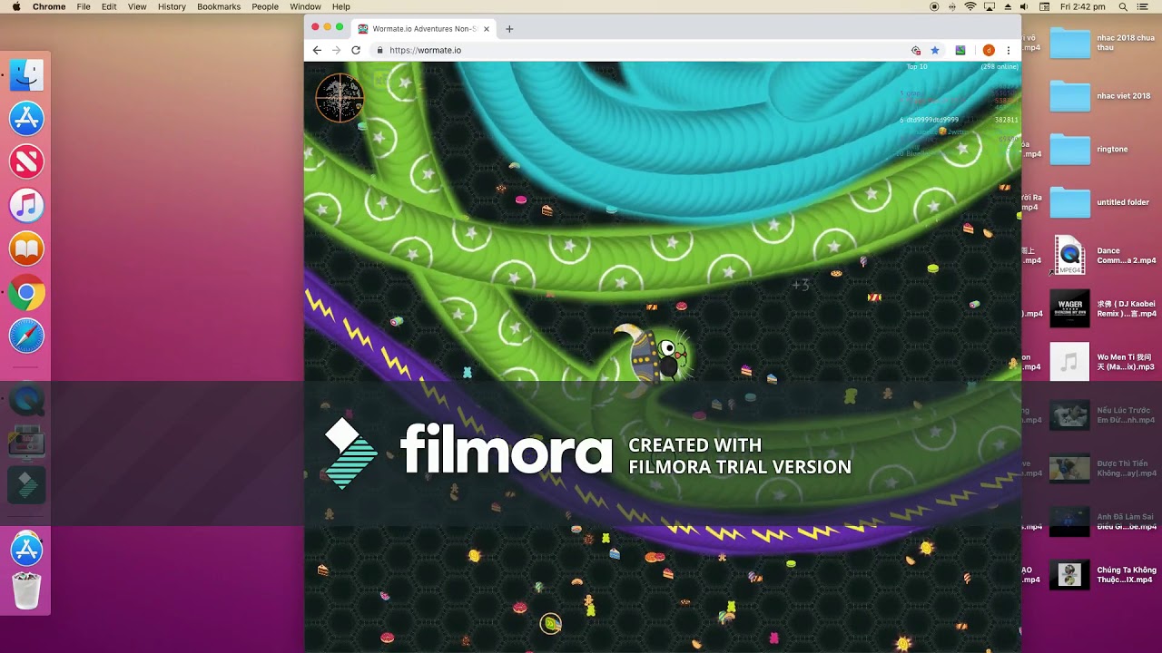 wormate 1st test with music - YouTube