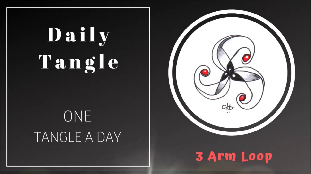 Daily Tangle - 3 Arm Loop |How to draw...| - YouTube