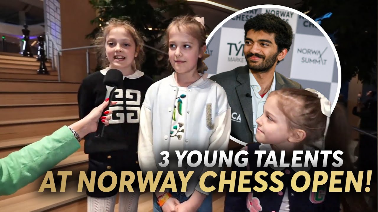 These GIRLS are all GUKESH FANS! 🥳😊| YOUNGSTERS from the Norway Chess ...