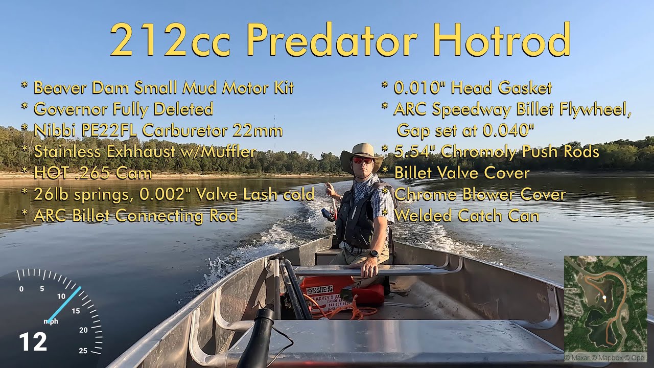 Hotrod Shakedown: Motorized Canoe with a 212cc Predator Longtail - YouTube